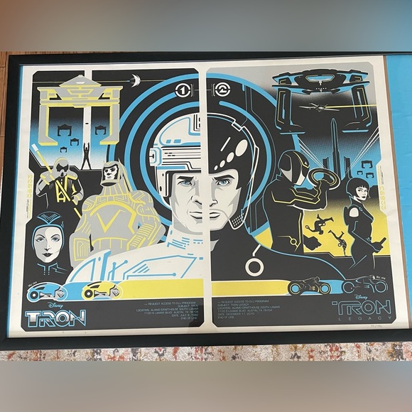 Disney | Art | Tron Tron Legacy Uncut By Eric Tan Poster | Poshmark